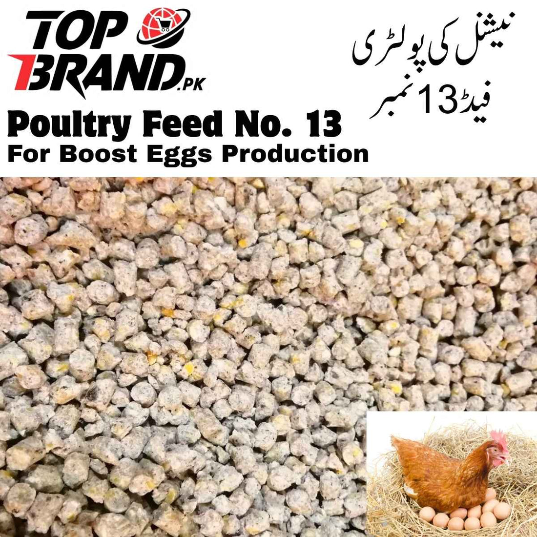 Premium Poultry Feed No. 13 – For Stronger and More Eggs– Top Brand