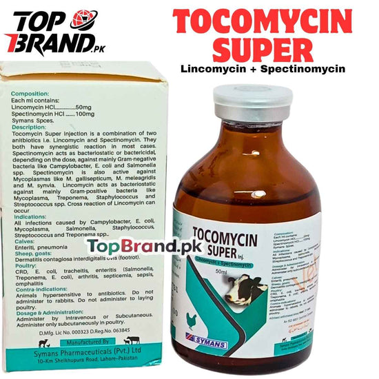 TOCOMYCIN SUPER (Lincomycin + Spectinomycin)– Top Brand